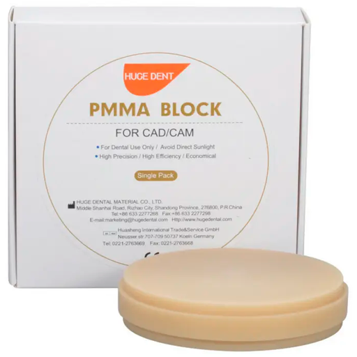 Bloque de PMMA Dental para Odontología - Outlet Exclusivo